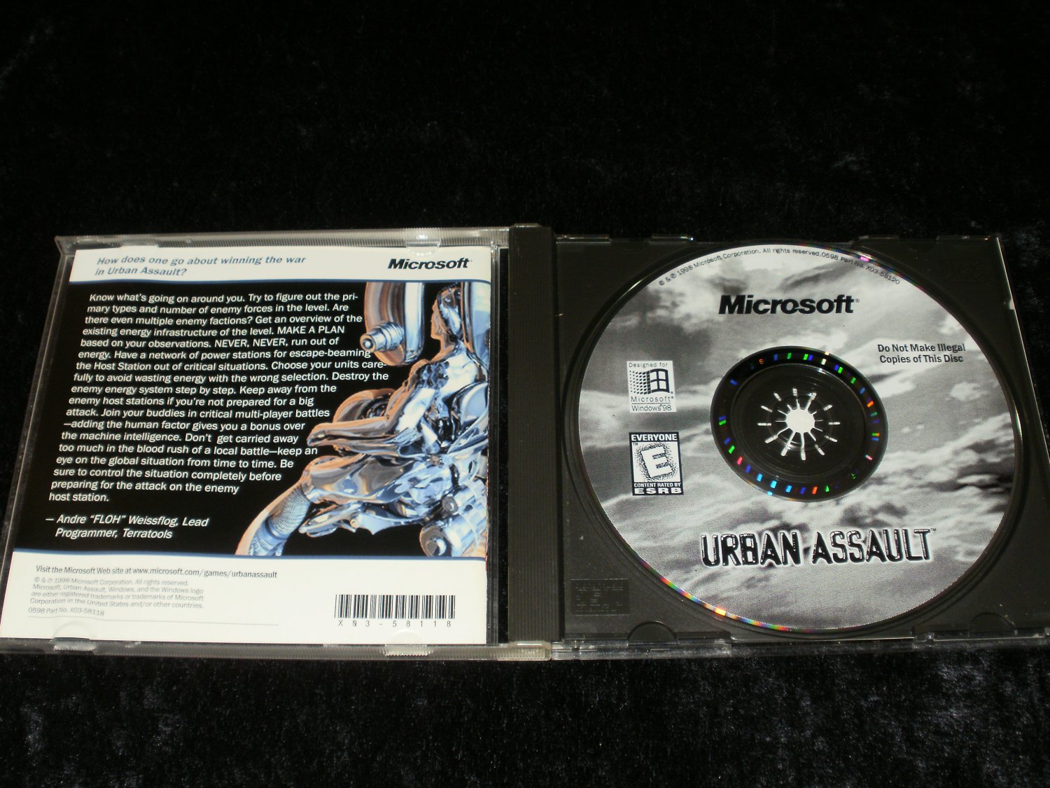 Urban Assault - 1996 Microsoft - IBM PC - With Manual - Rare