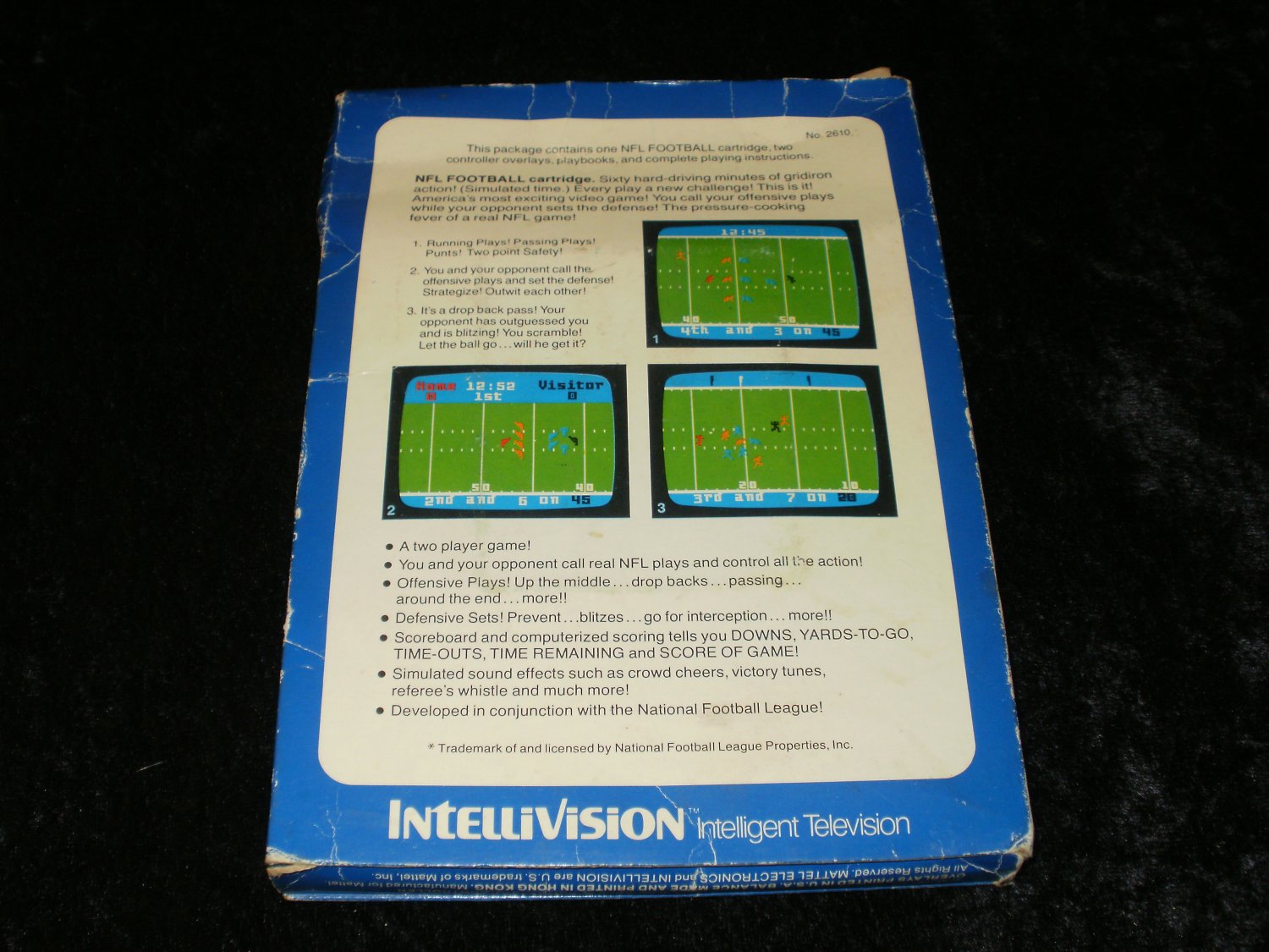 NFL Football - Mattel Intellivision - Complete CIB