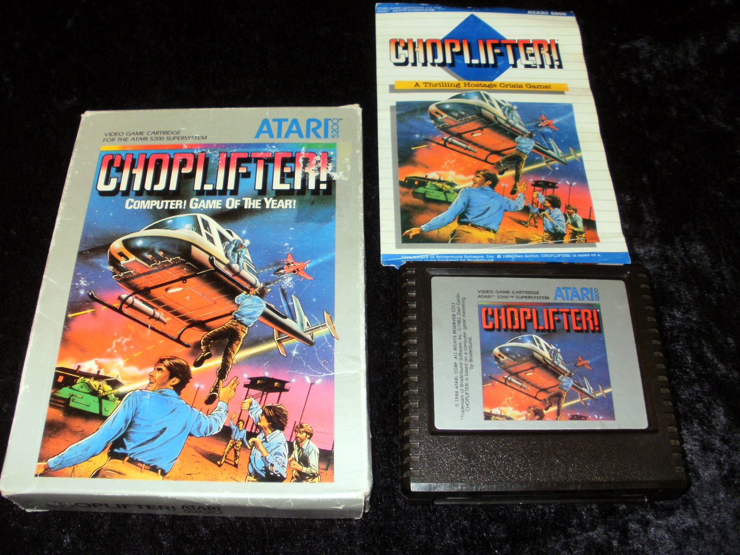 Choplifter - Atari 5200 - Complete CIB - Rare