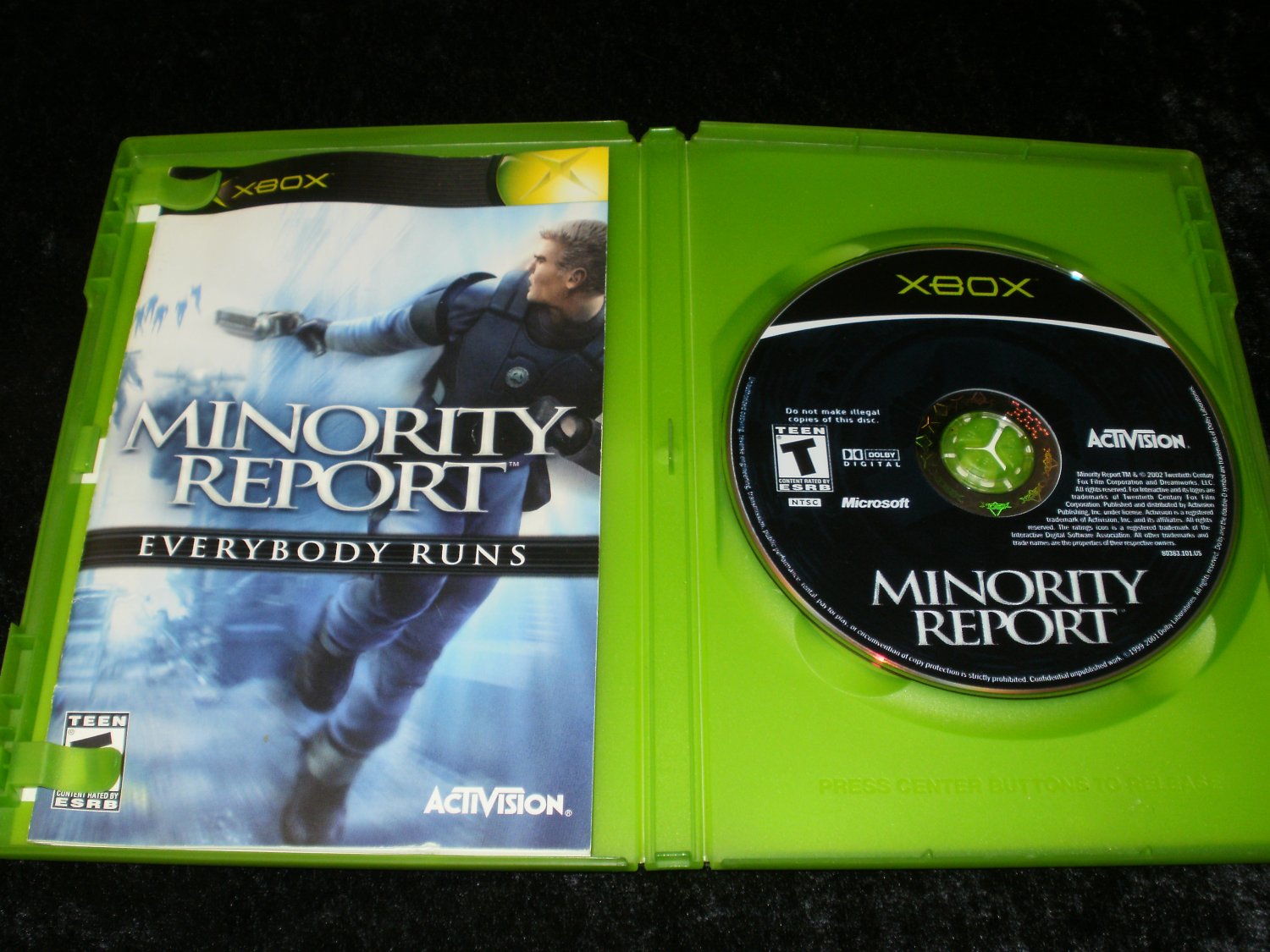 Minority Report Everybody Runs - Xbox - Complete CIB