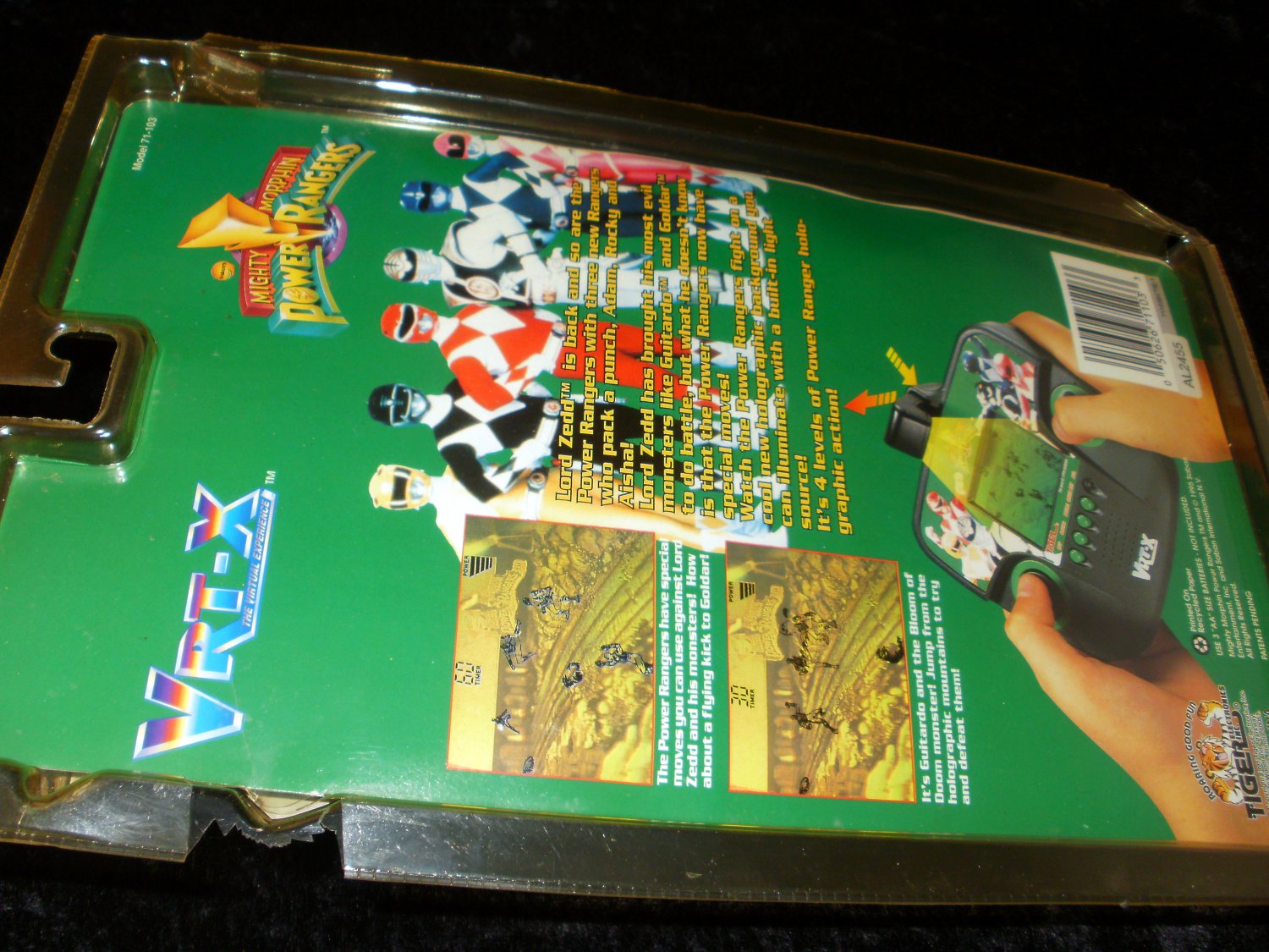Mighty Morphin Power Rangers VRT X - Vintage Handheld - Tiger ...