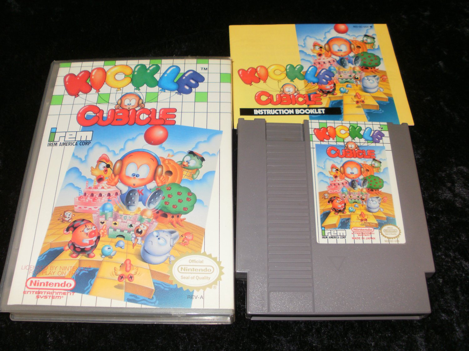 Kickle Cubicle - Nintendo NES - Complete CIB - Rare