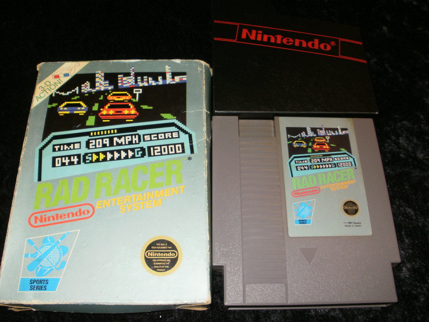 Rad Racer - Nintendo NES - With Box and Cartridge Sleeve