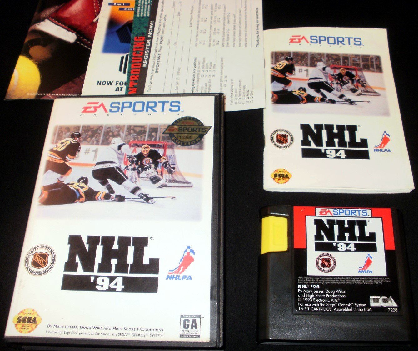 NHL 94 - Sega Genesis - Complete CIB - Limited Edition Version - Rare