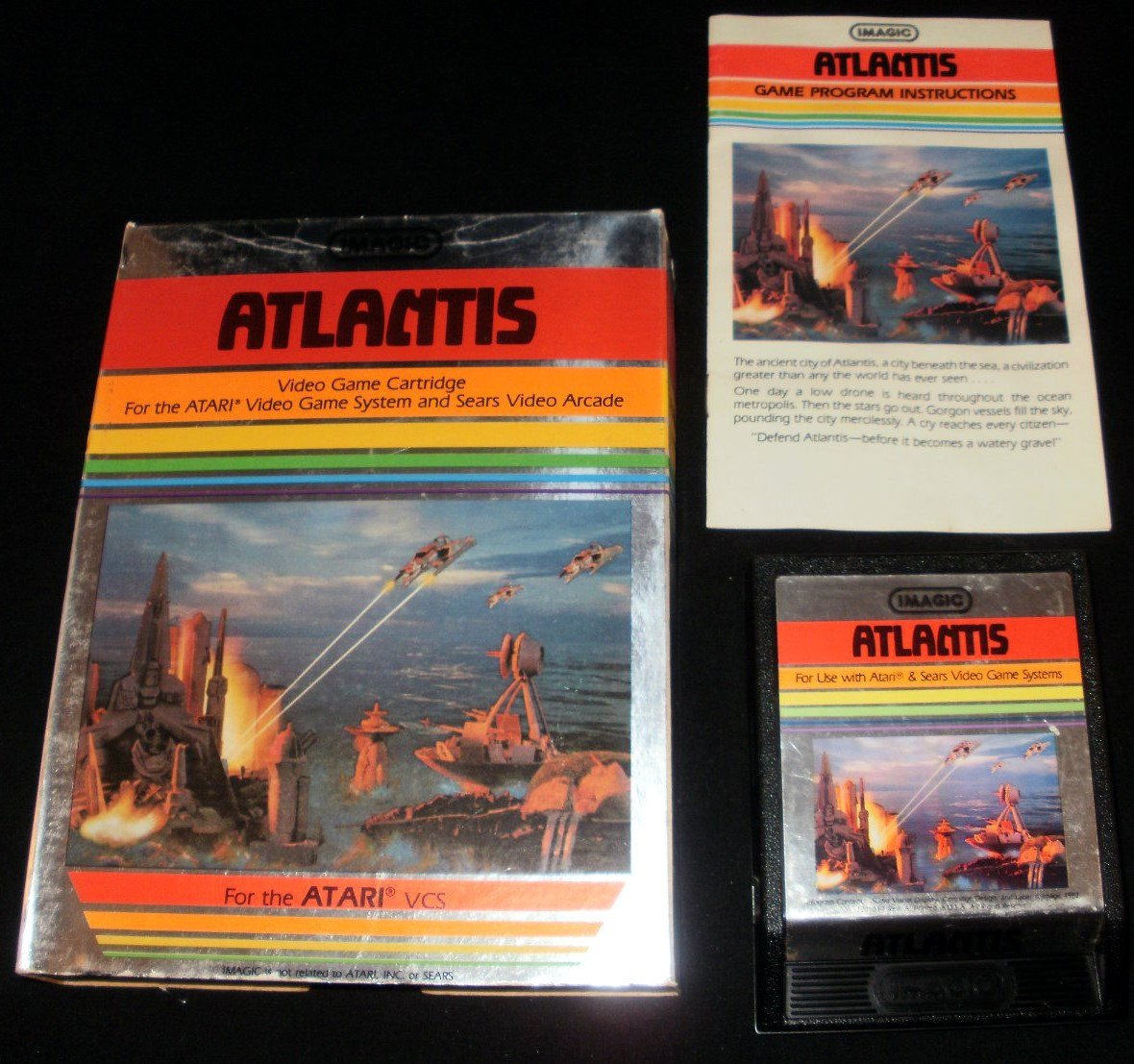 Atlantis - Atari 2600 - Complete CIB