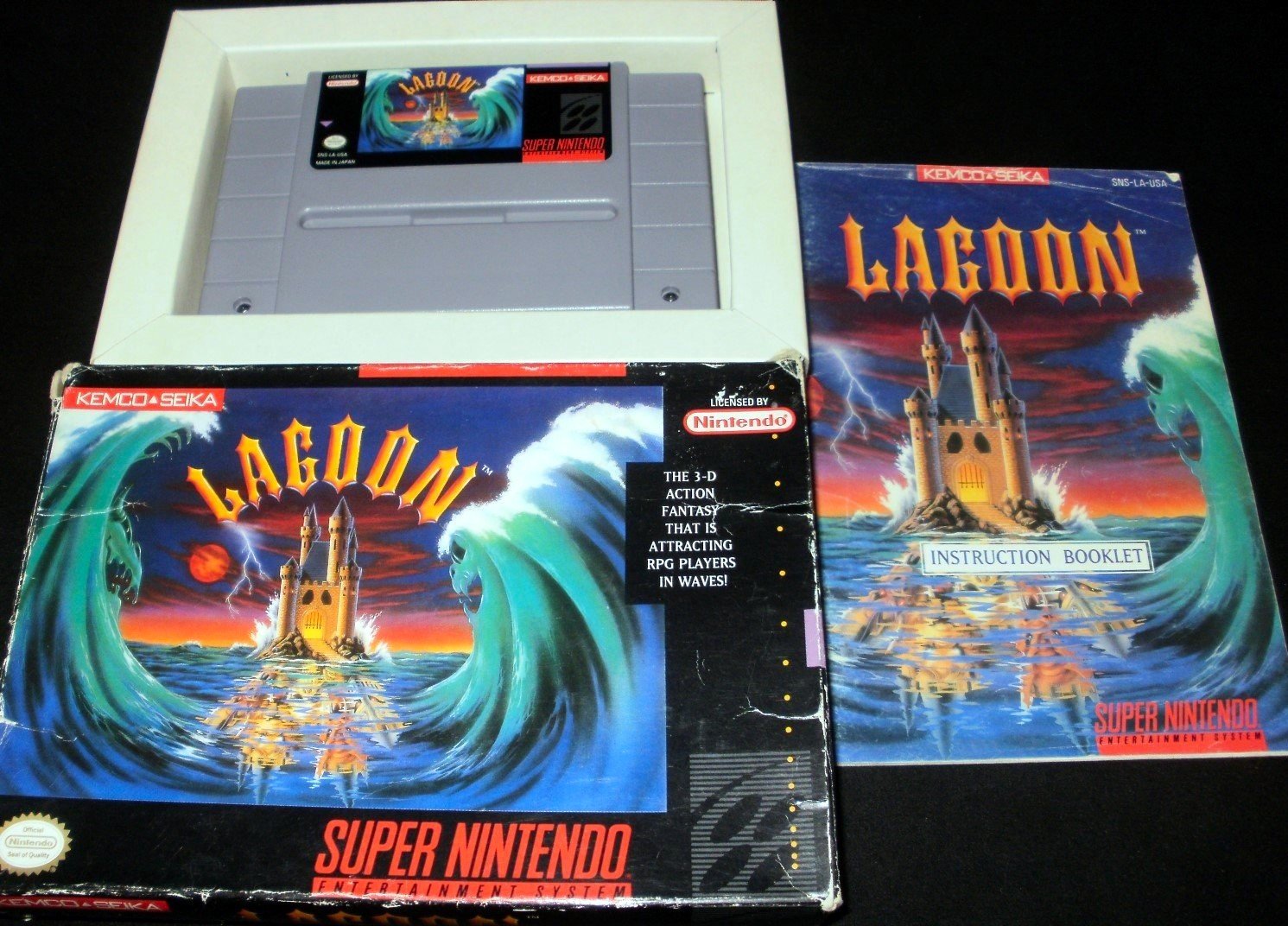 Lagoon - SNES Super Nintendo - Complete CIB