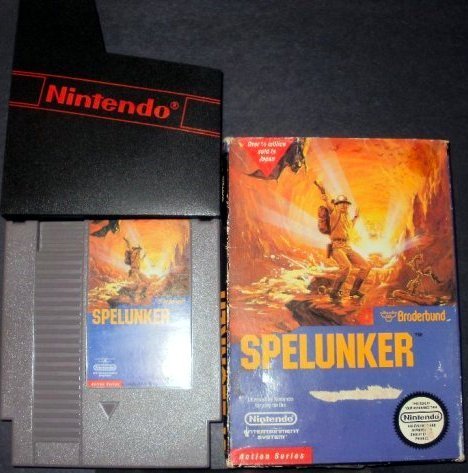 Spelunker - Nintendo NES - With Box & Cartridge Sleeve