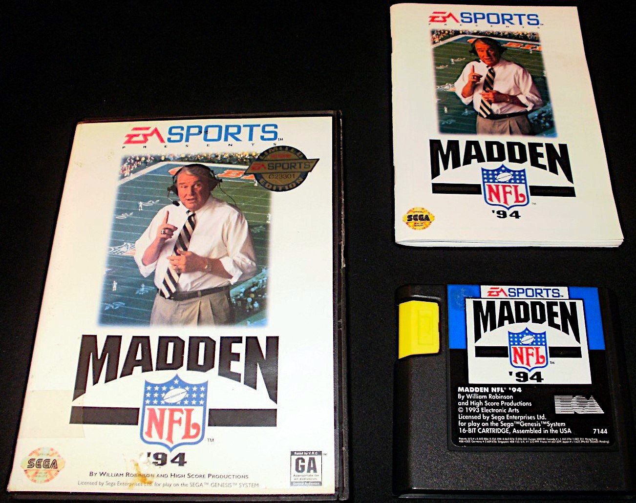 Madden NFL 94 - Sega Genesis - Complete