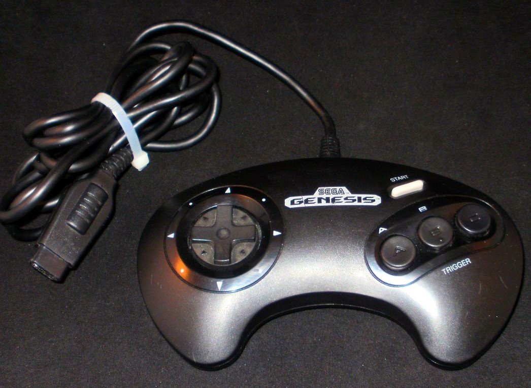 Refurbished Sega Genesis Controller - Official 3 Button MK-1650 Model ...