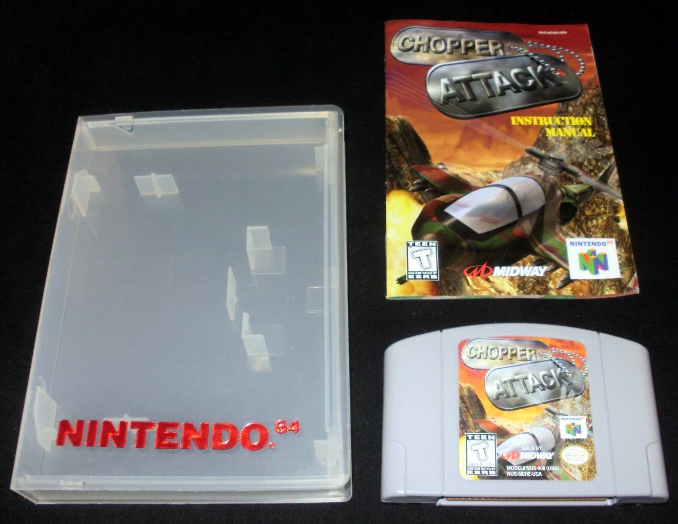 Chopper Attack - N64 Nintendo - With Manual & Case