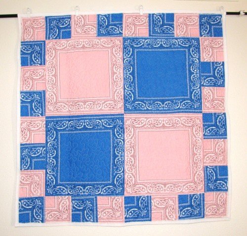 Pink and Blue Baby Quilt