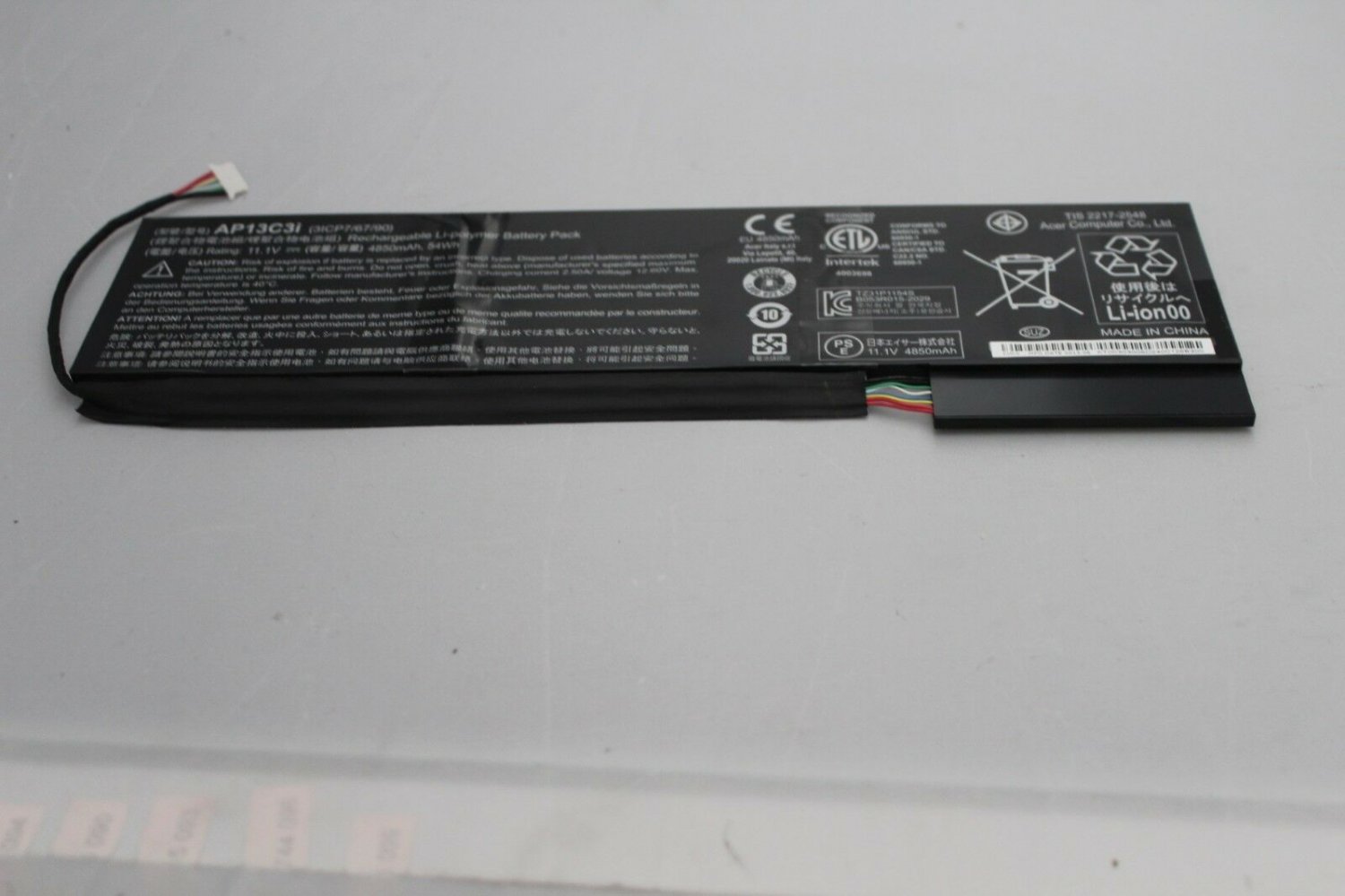 Genuine AP13C3i (3ICP7/67/90) Laptop Battery For Acer aspire p3-131 p3 ...
