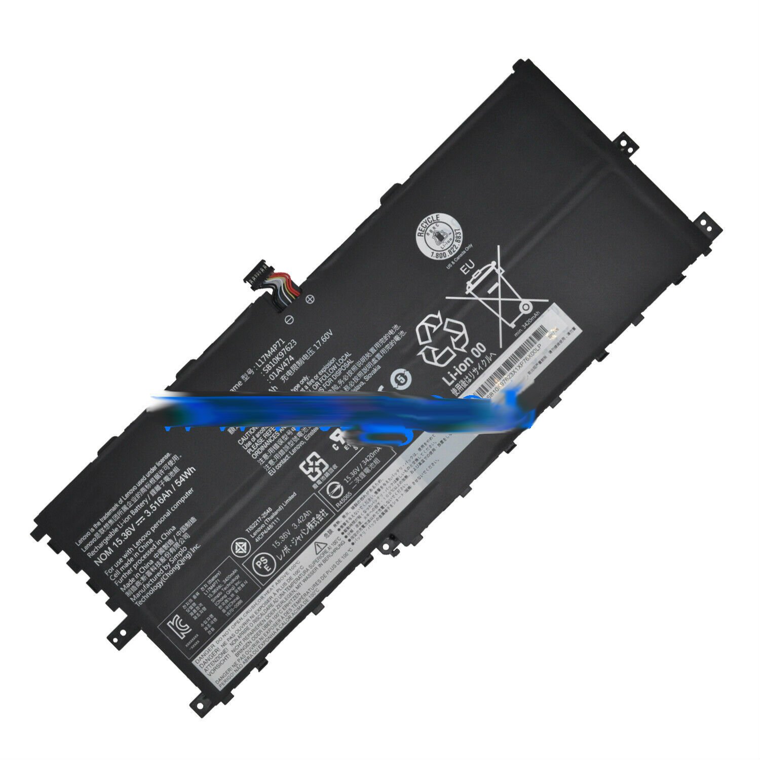 L17M4P73 L17M4P71 L17C4P71 Battery for Lenovo X1 Yoga 2018 TP00076D 01AV499
