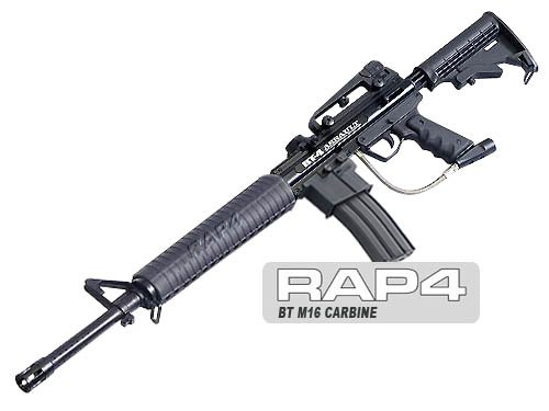 BT Paintball Gun M16 Carbine Package with Marker (Black)