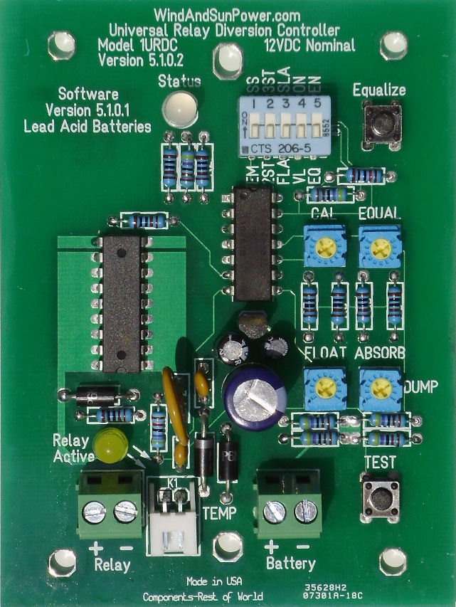 1URDC Relay Diversion Dump Charge Control Controller Regulator for Wind ...