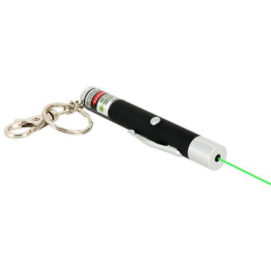 200mW 532nm Green Beam Laser Pointer w/ Keychain