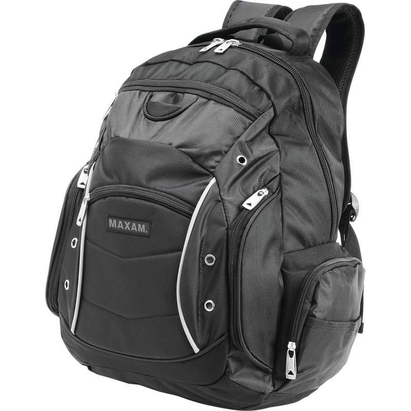 18.5" Maxam Executive Backpack with Padded Compartment for Laptop