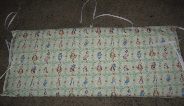 Beatrix potter peter rabbit crib bumper
