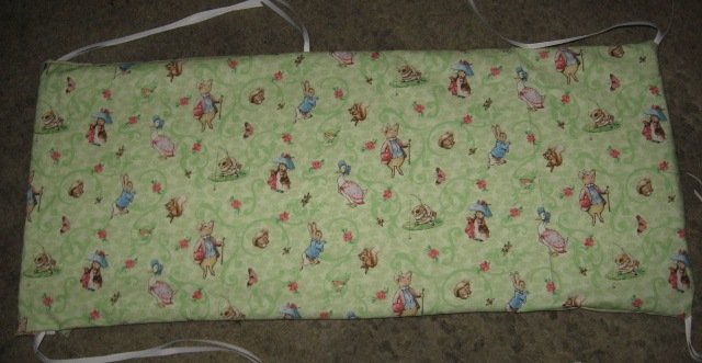 Beatrix potter peter rabbit crib bumper