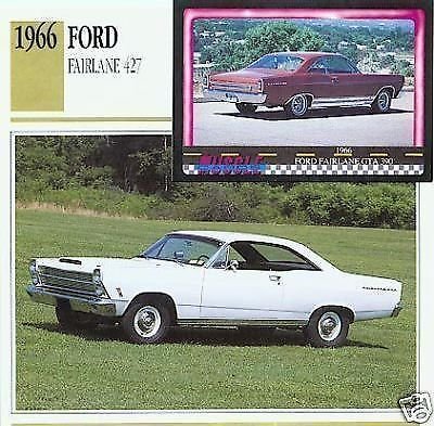 1966 66 FORD FAIRLANE 427 COLLECTOR COLLECTIBLE FORDS