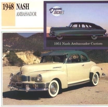 1948 48 NASH AMBASSADOR COLLECTOR COLLECTIBL