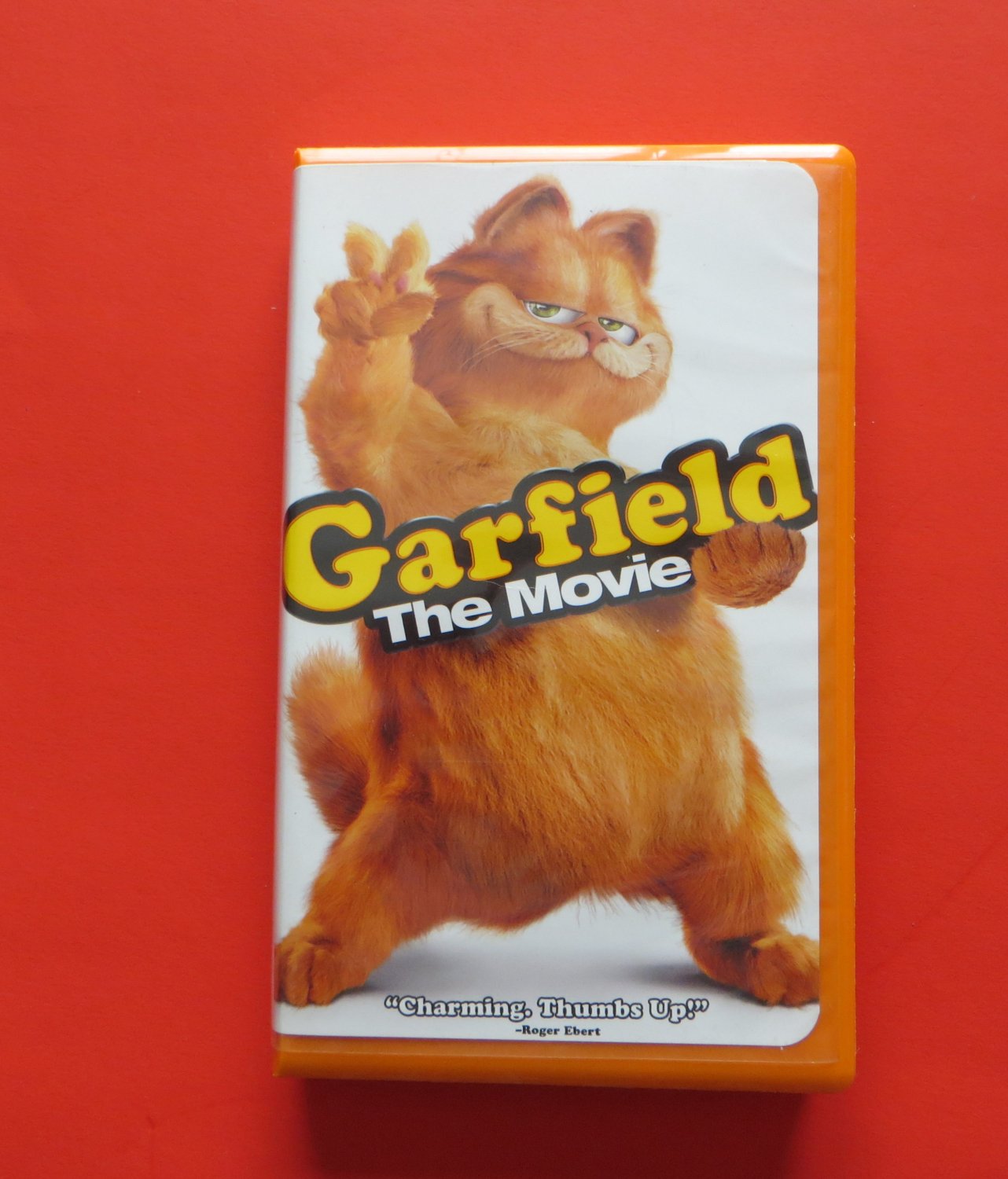 Garfield The Movie VHS Video Tape 2004 Plastic Orange Case Pre-owned