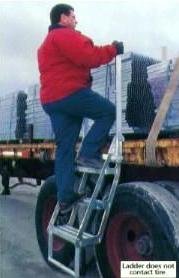 Semi Flatbed Truck Trucker Ladder Retractable Pro-Step ProStep