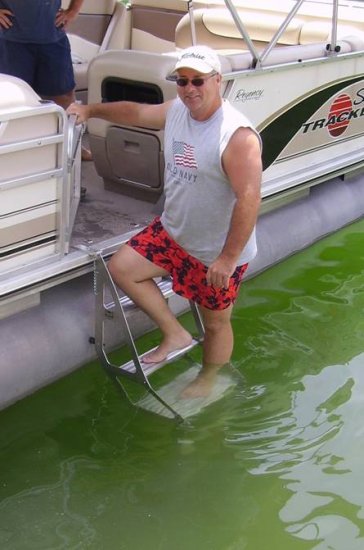 Pontoon Boat Retractable Ladder ProStep IAS Pro-Step Tooner I