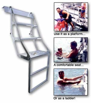Pontoon Boat Retractable Ladder ProStep Pro-Step Tooner II