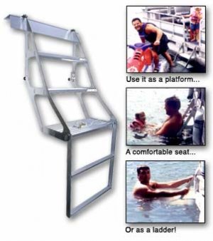 Pontoon Boat Retractable Ladder ProStep Pro-Step Tooner II