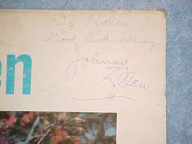 JOHNNY ALLEN-THE VOICE OF MODERN COUNTRY--LP--Autograph