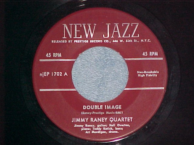 EP w/PS--JIMMY RANEY QUARTET-1953--New Jazz 1702--NM/VG