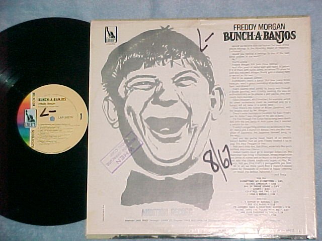 FREDDY MORGAN--BUNCH-A-BANJOS--NM/VG+ 1966 Promo LP