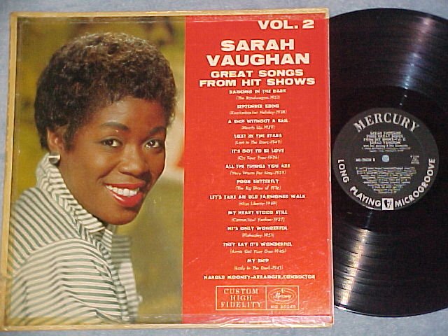 SARAH VAUGHAN-GREAT SONGS FROM HIT SHOWS-Vol. 2-1958 LP