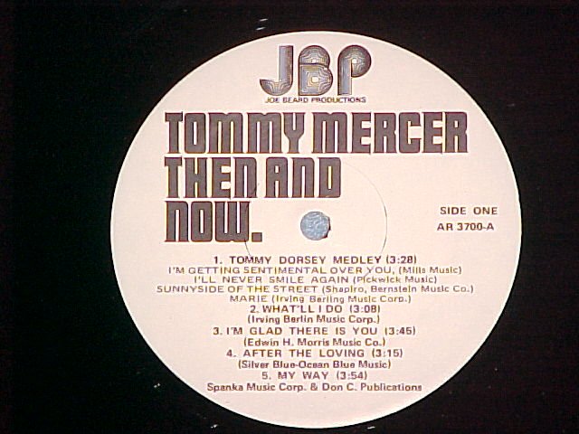 TOMMY MERCER THEN AND NOW--NM LP w/Autographed Photo