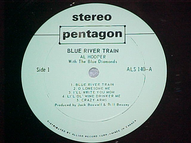 AL HOOPER AND BLUE DIAMONDS--BLUE RIVER TRAIN-Canada LP