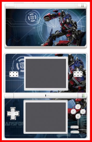 Transformers movie game cover SKIN #4 Nintendo DS Lite