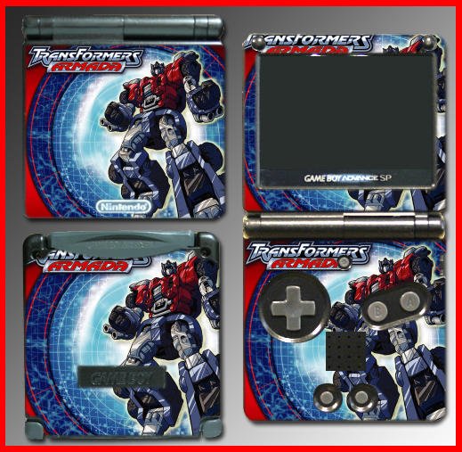 Transformers Optimus Prime game SKIN 6 Nintendo GBA SP