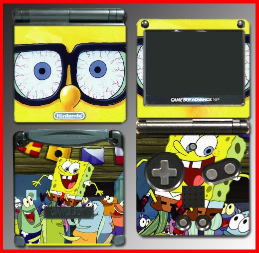 Spongebob Squarepants Patrick SKIN #4 Nintendo GBA SP