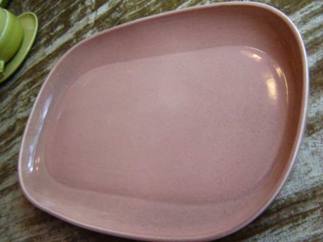 Russel Wright American Modern Serving Platter Coral 13"