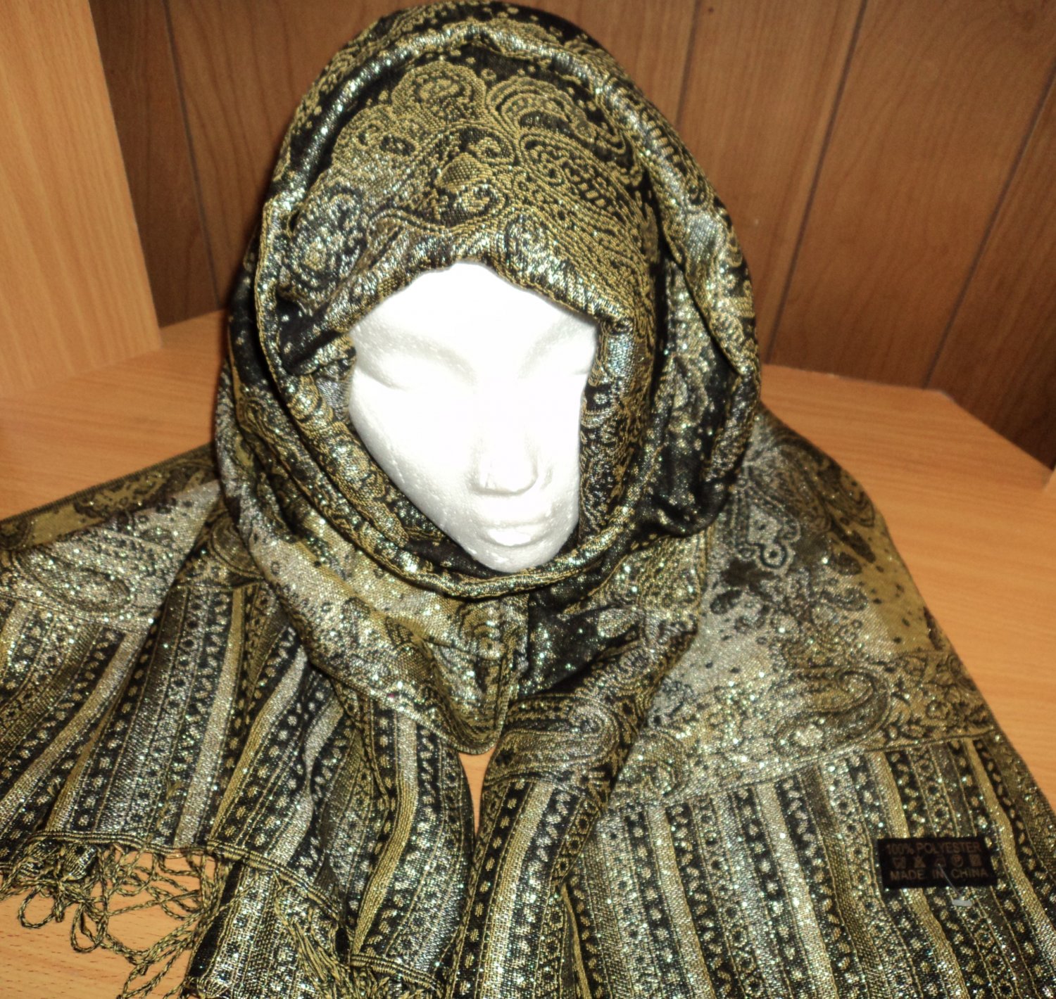 FREE SHIPPING Long shayla hijab shawl scarf neck wrap abaya Glittery