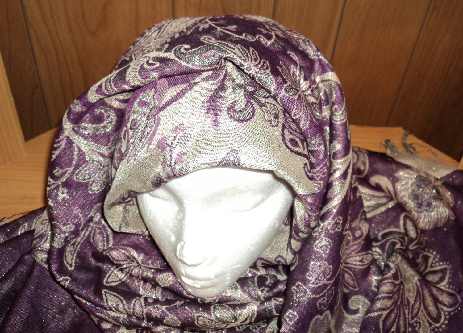 FREE SHIPPING Long shayla hijab shawl scarf neck wrap abaya Glittery