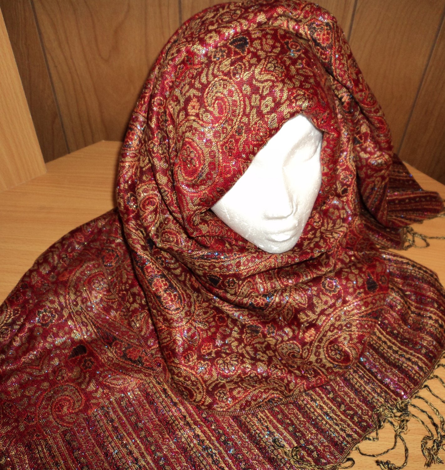 FREE SHIPPING Long shayla hijab shawl scarf neck wrap abaya Glittery