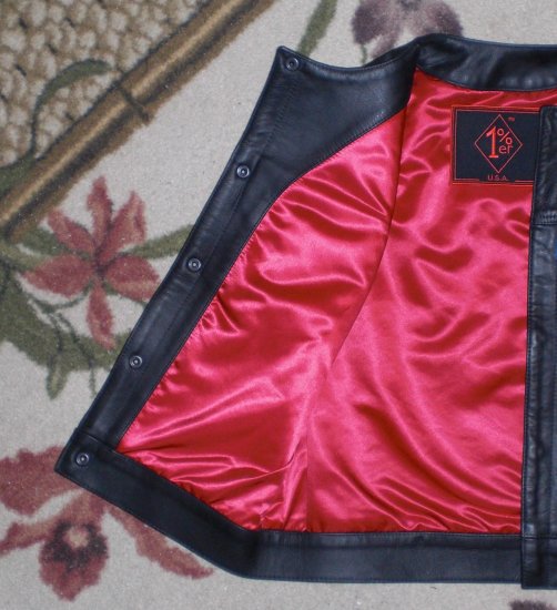 THE SONS OF ANARCHY SIDE ROCKER CLUB VEST SAMCRO OUTLAW LEATHER BIKER ...