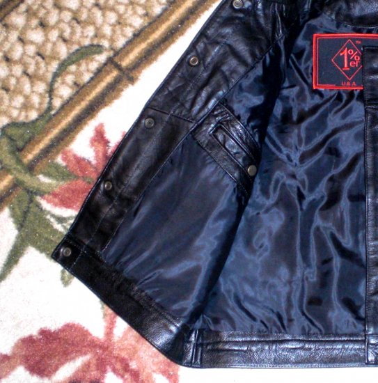 THE SONS OF ANARCHY SIDE ROCKER CLUB VEST SAMCRO OUTLAW LEATHER BIKER ...