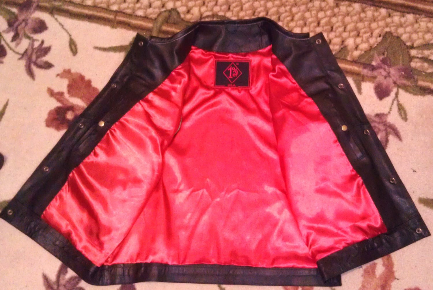 SONS OF ANARCHY SAMCRO OUTLAW SOA Mens Leather Club Biker Vest Side ...