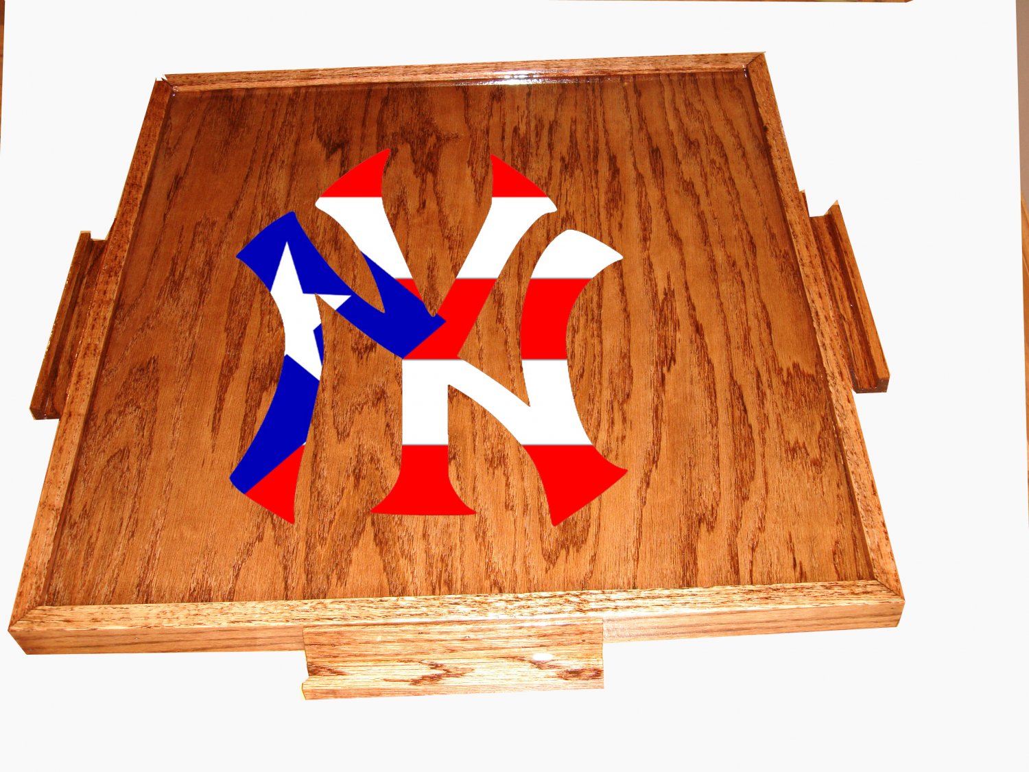 New york yankee Domino table top With Puerto flag (dark)