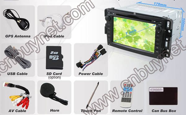 Chevrolet Avalanche 07-09 Navigation GPS DVD Player,Radio, Canbu