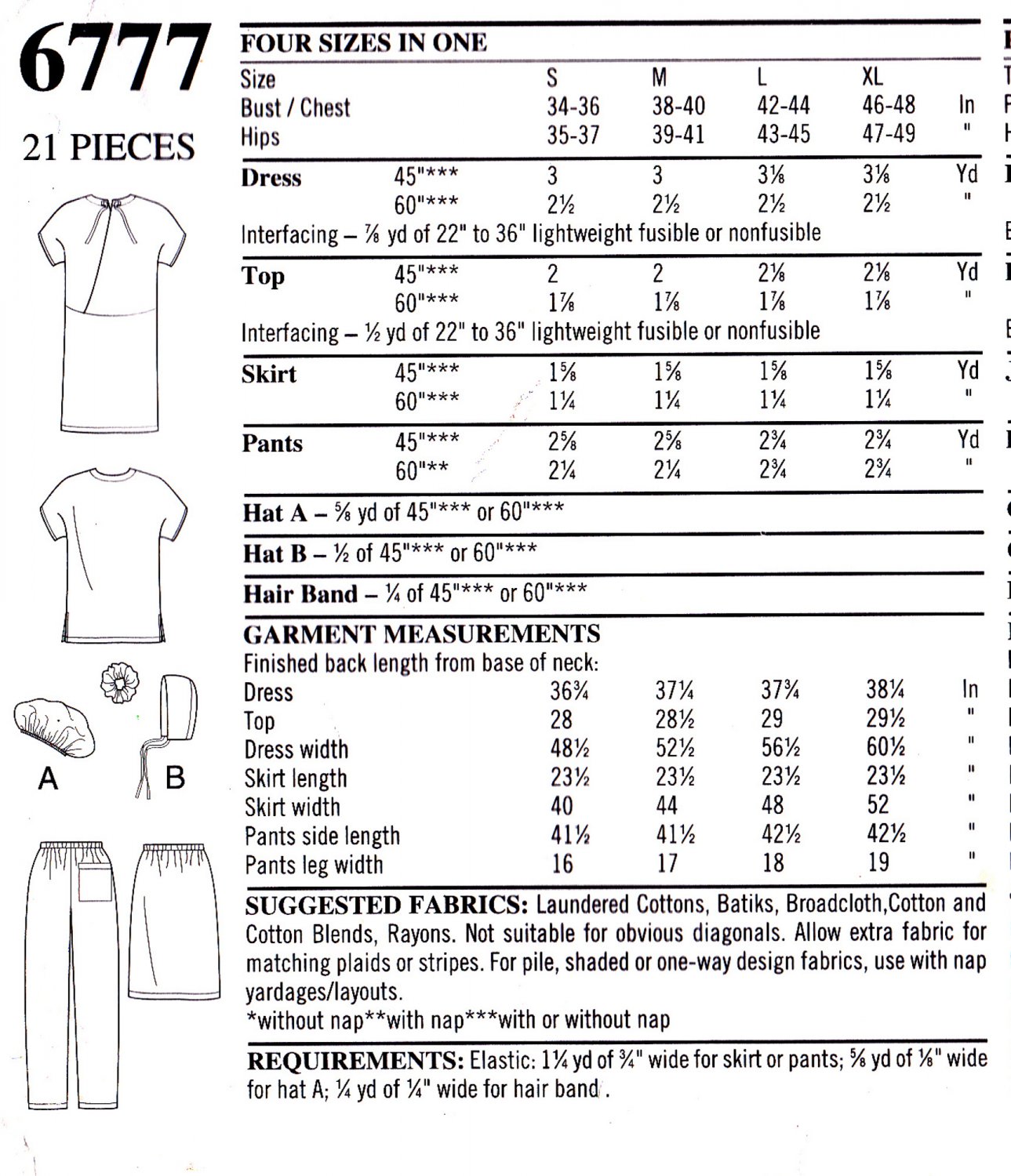 SOLD b New Look 6777 Misses Sewing Pattern Uniform Scrubs S-M-L-XL ...