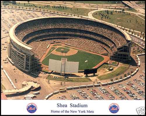 NEW YORK METS- SHEA STADIUM - AERIAL VIEW COLOR